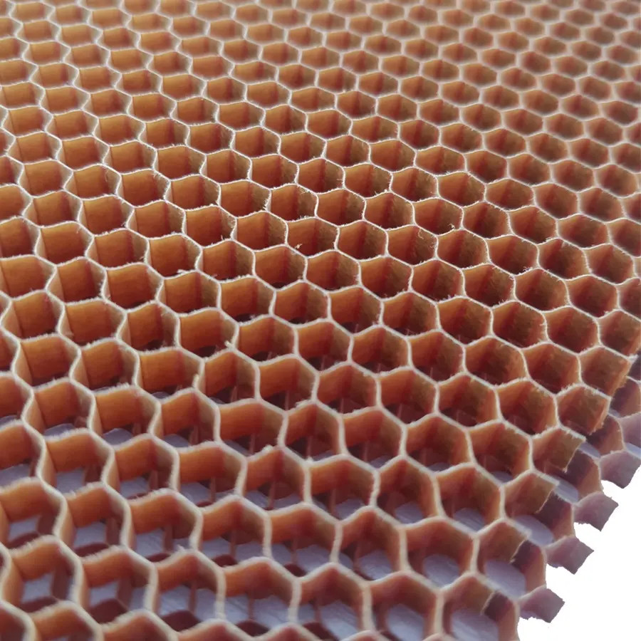 Fire Resistant Aramid Honeycomb Core 3.2mm Cell Size Customizable ...